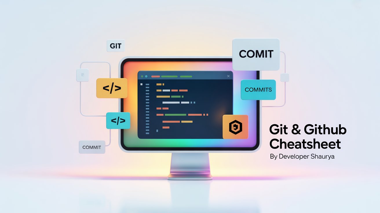 GitHub CheatSheet – A Quick Guide for Beginners & Developers - Developer Shaurya