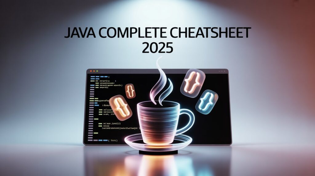 Java Complete Cheatsheet – 2025 Ultimate Edition - Developer Shaurya